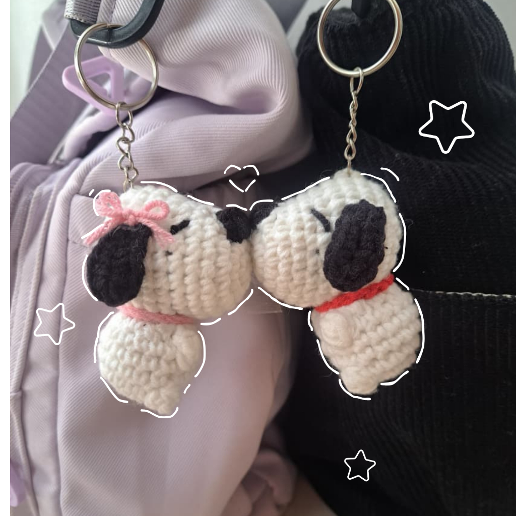 Chaveiro de casal snoopy | Shopee Brasil