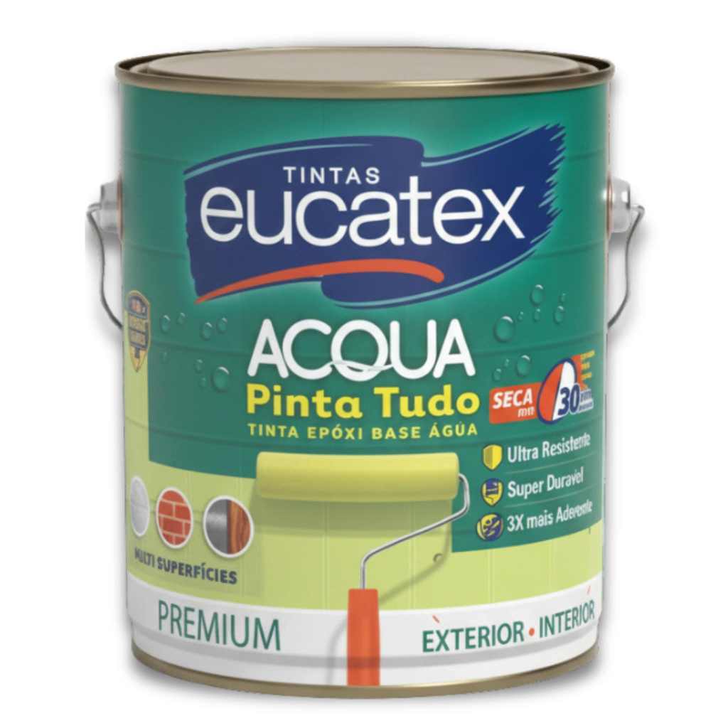 TINTA EPÓXI BASE ÁGUA EUCATEX BRANCO 3,6 L | Shopee Brasil