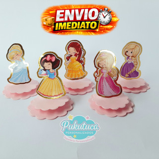 Aplique 3D PRINCESAS CUT | Tags Decorativas para Festa, Lembrancinhas ...