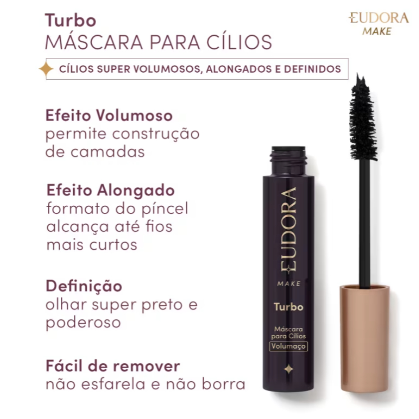 Máscara de Cílios Bomb Volumaço Eudora Make 10g | Shopee Brasil