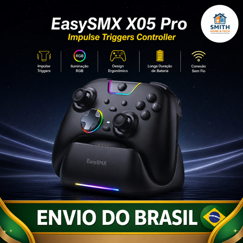 Controle EasySMX X05 Pro Com Dock Sem Fio Original 1000Hz - PC/Switch ...