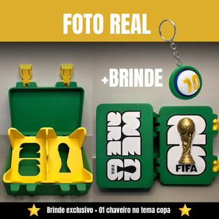 Caixinha Porta Figurinhas COPA 2026 | Estojo case p/ Figurinhas Futebol ...
