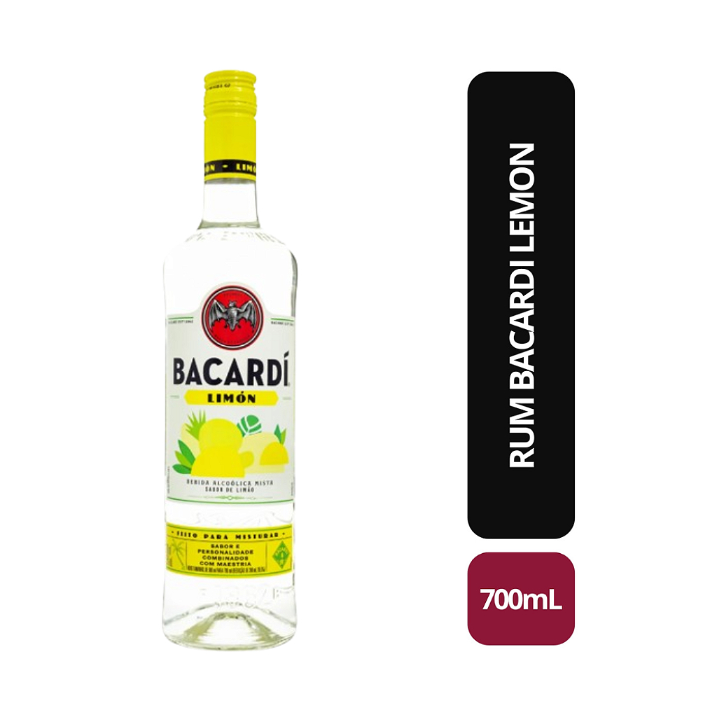 Rum Bacardi Lemon - 700ml | Shopee Brasil
