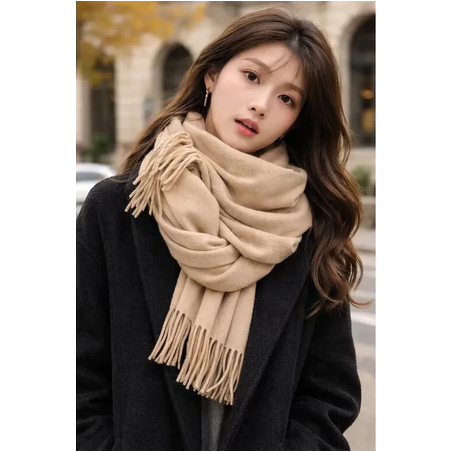 Cachecol Grosso Feminino Pashmina Lenço Moda Xale Echarpe Longo ...