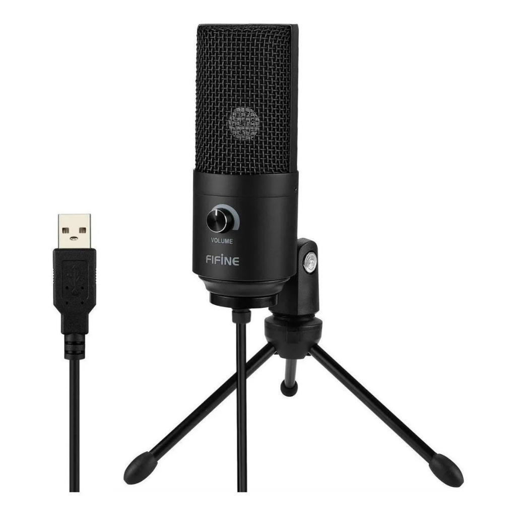 Microfone Condensador Fifine T669 USB Cardioide para PC e Mac Preto ...