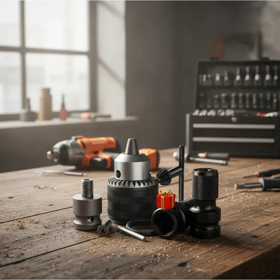 Kit Mandril com Chave + 2 Haste Soquete Adaptador Quadrado Chave De ...