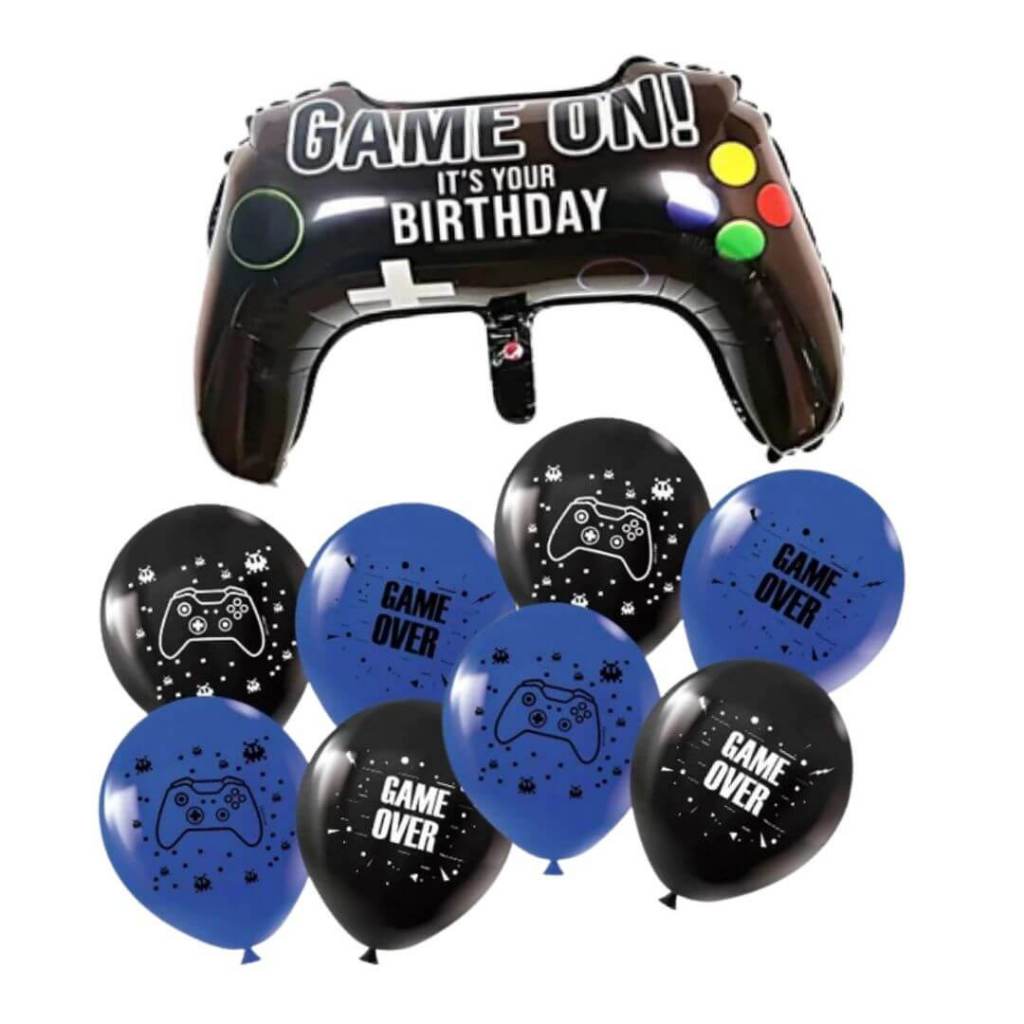 Kit Balões Gamer, Balão Controle Videogame 37x65cm + 25 Balões Game ...