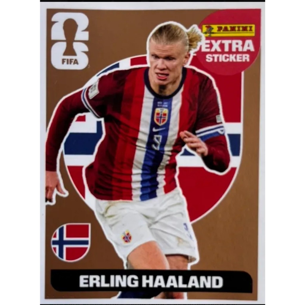 Figurinhas Copa do Mundo 2026 - ORIGINAL ERLING HAALAND EXTRA STICKER ...