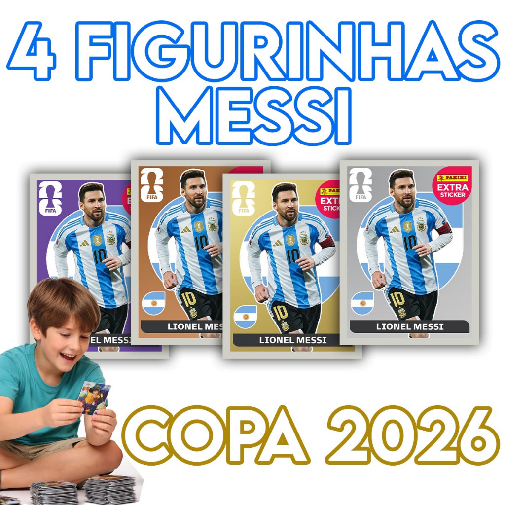 kit Figurinhas Legends Messi Copa do Mundo 2026 Cristiano Ronaldo - CR7 ...