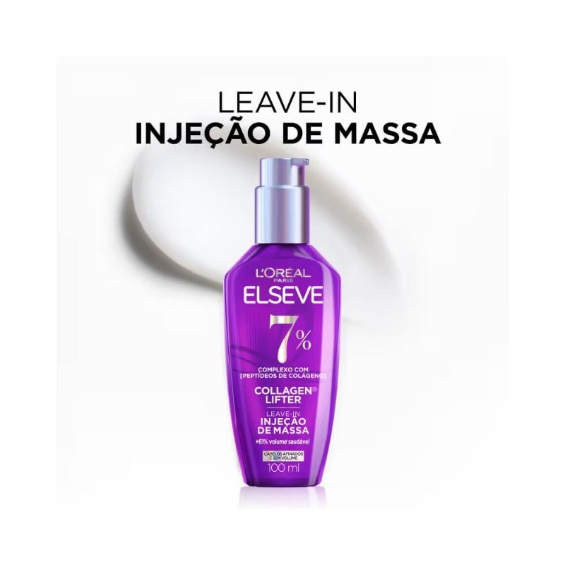 Elseve Leave-in Collagen Lifter 100ml - Aumenta Volume e Reconstrói ...