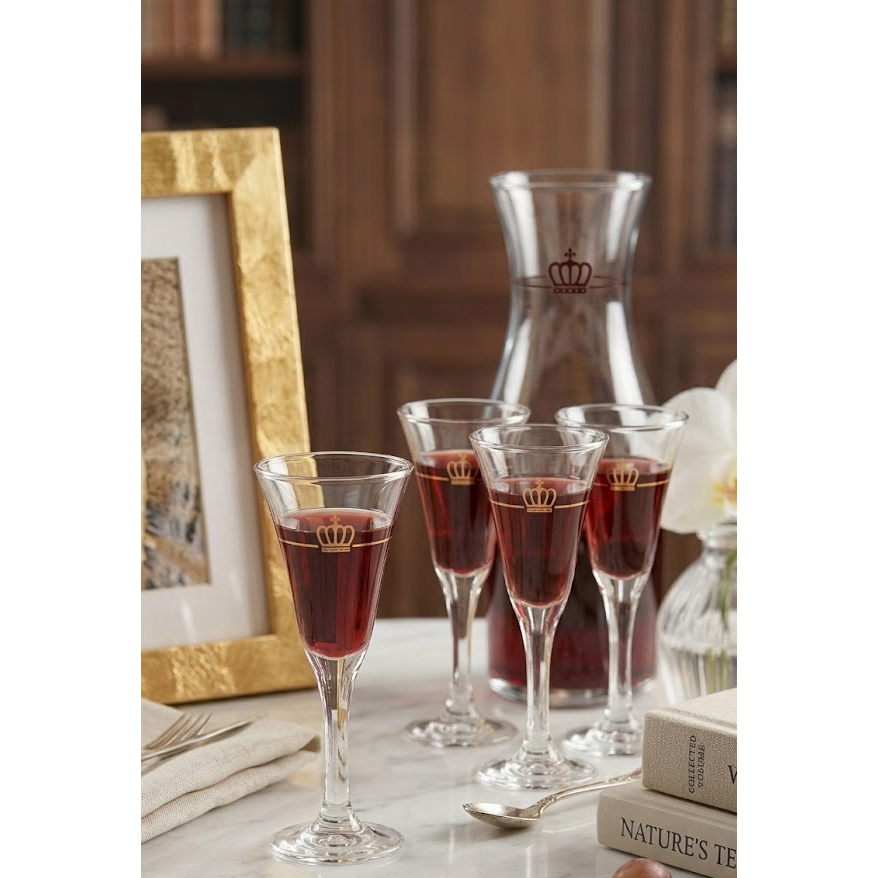 Jogo Kit 04 Taças Vinho 60ML + 01 Decanter 700ML Drink Restaurante ...