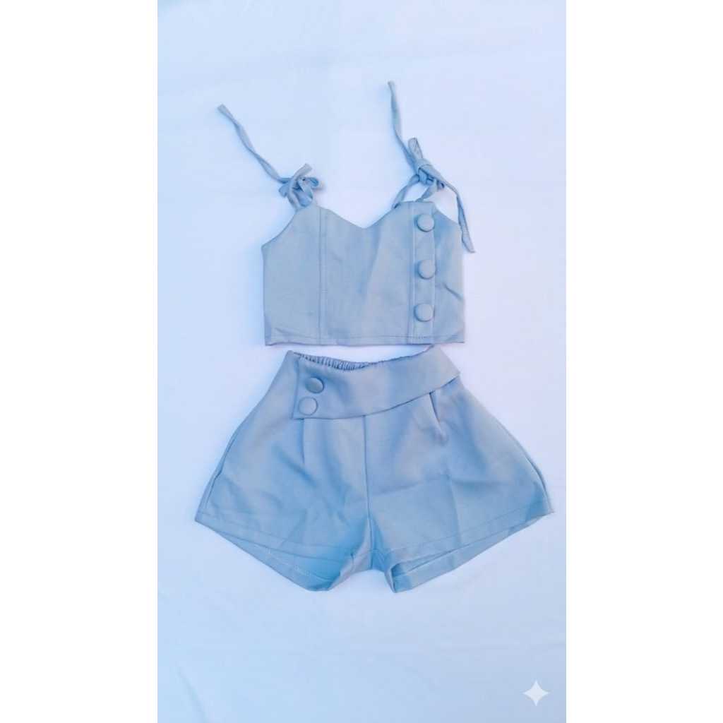 Conjunto Infantil Feminino Cropped + Short Saia | Shopee Brasil