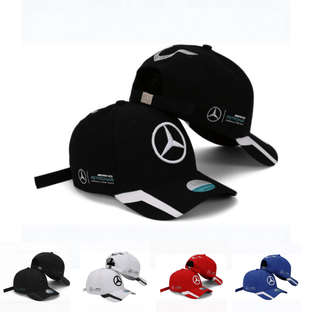Boné Mercedes Benz Aba Curva Masculino Feminino Fitão Regulagem ...