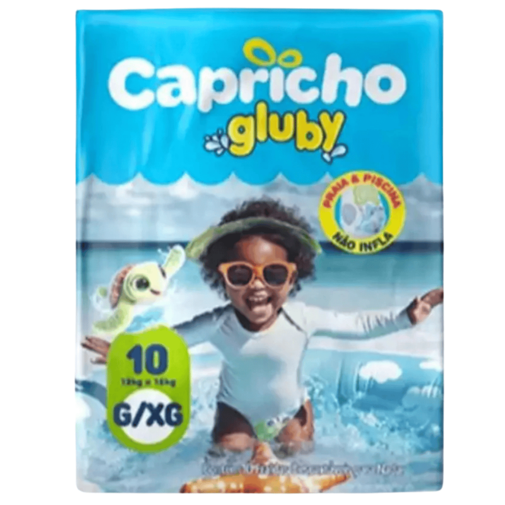 Fralda Piscina Bebê Capricho G 12 a 15kg – Ideal para Praia e Piscina ...