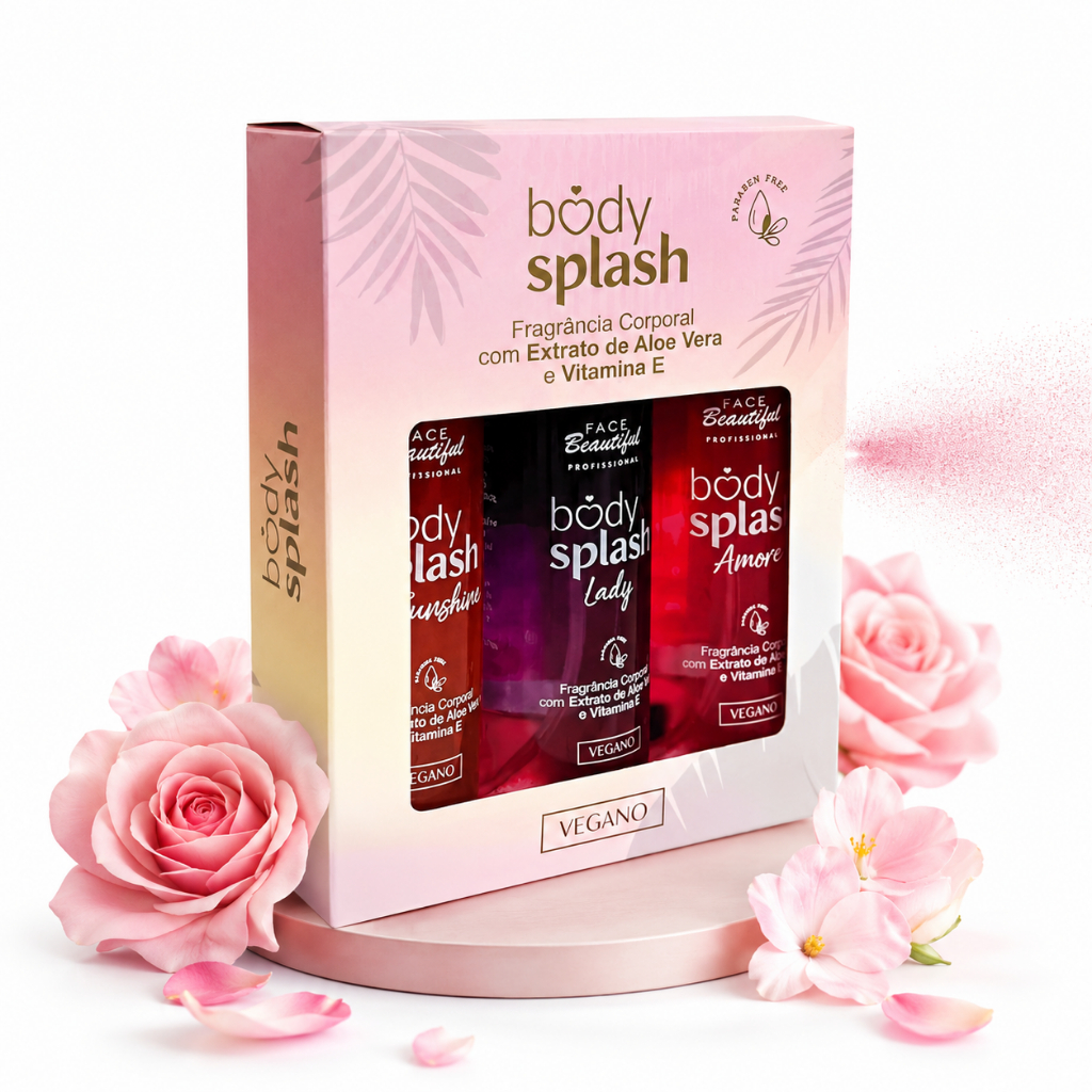 Kit 3 Body Splash Feminino Fragrâncias Variadas Perfume Corporal Longa ...