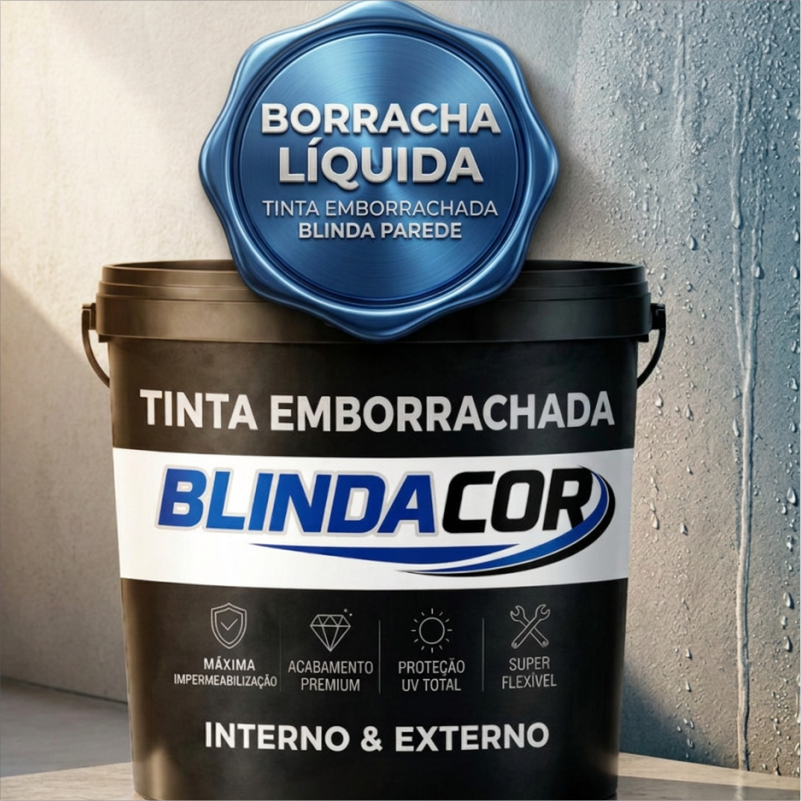 Tinta Emborrachada Impermeabilizante BlindaCor Premium Resistente A Sol ...