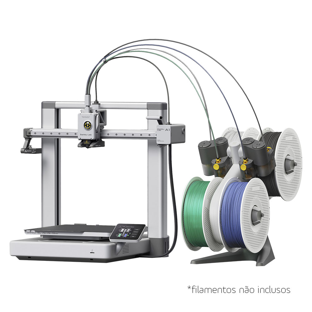 Impressora 3d Bambu Lab A1 Combo Com Ams Lite Wifi 4 cores | Shopee Brasil