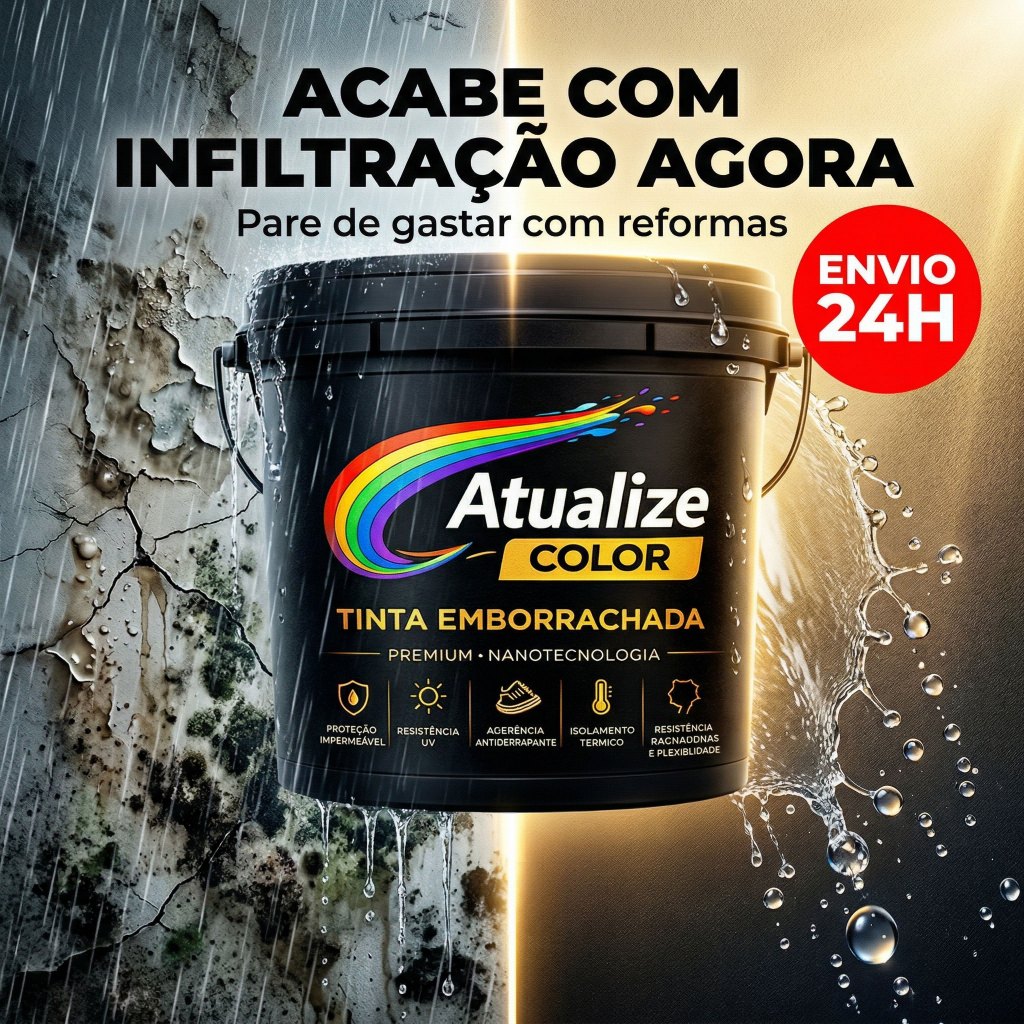 Tinta Emborrachada Impermeável Alta Cobertura Proteção Parede Anti ...