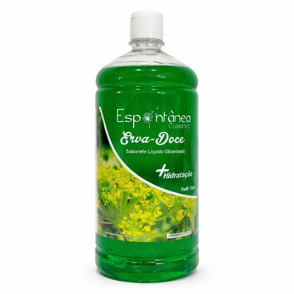 Sabonete Líquido Erva Doce 1l Espontânea Aloe Vera Alta Viscosidade ...