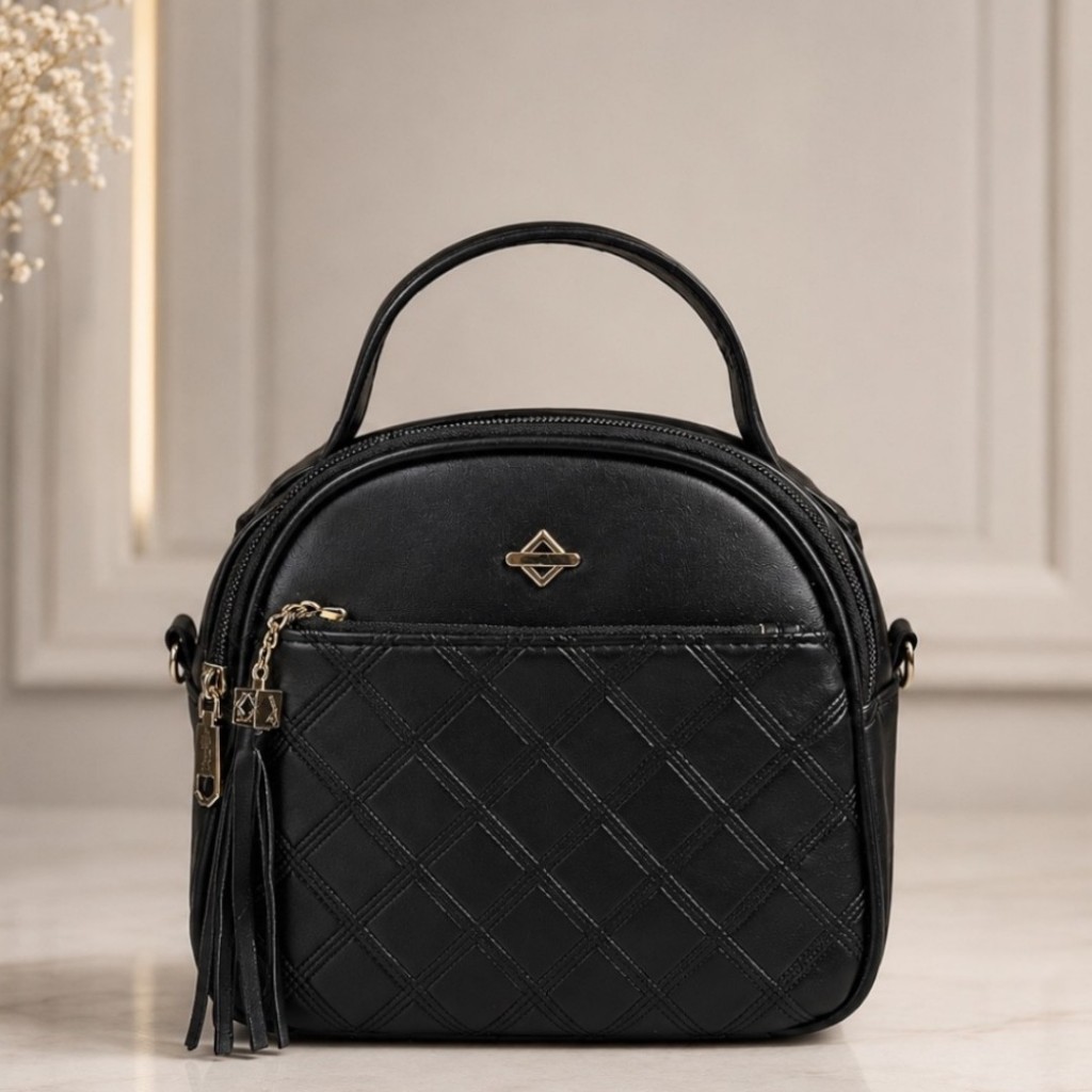 Bolsa Feminina Pequena Transversal Casual 4 Divisórias Alça Lateral ...