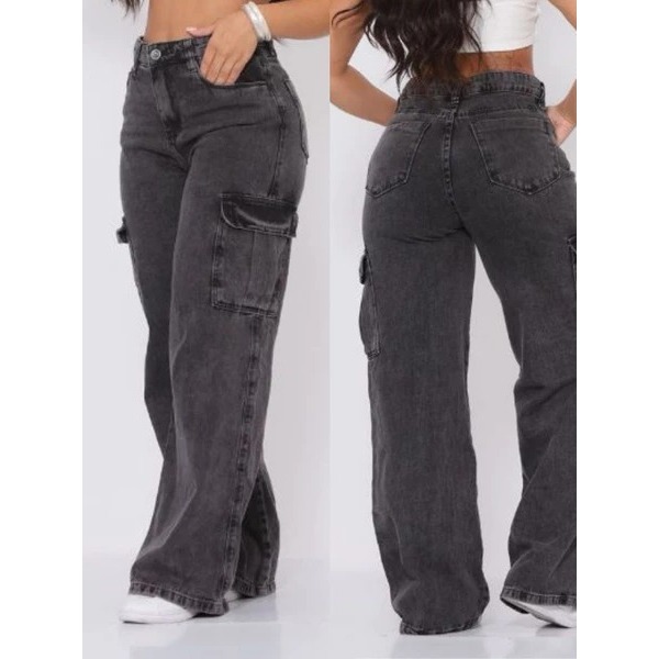 Calça Jeans Wide Leg em Oferta | Shopee 2026