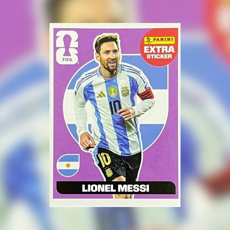 Figurinha Legend Lionel Messi Extra Sticker Panini Copa do Mundo FIFA ...