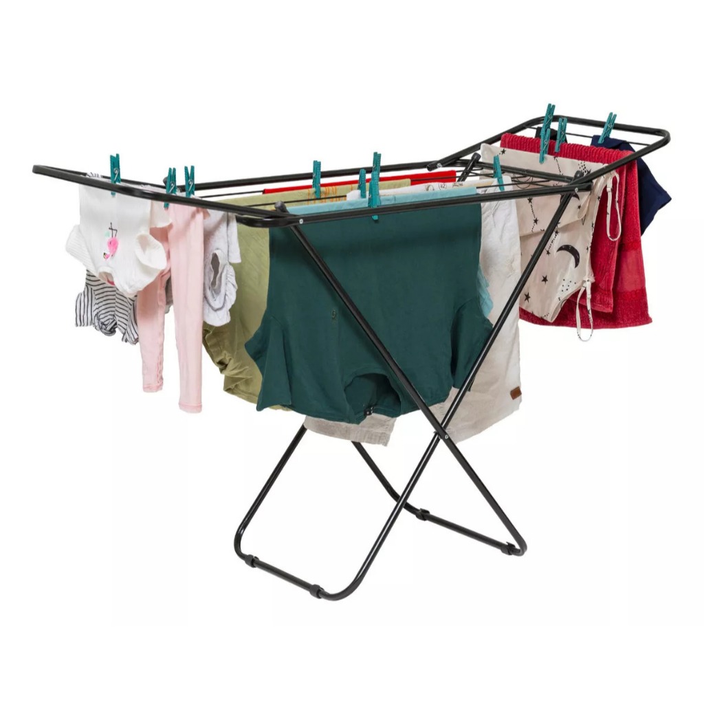 Varal Dobrável com Abas Retrátil Slim De Chão - Reforçado | Shopee Brasil