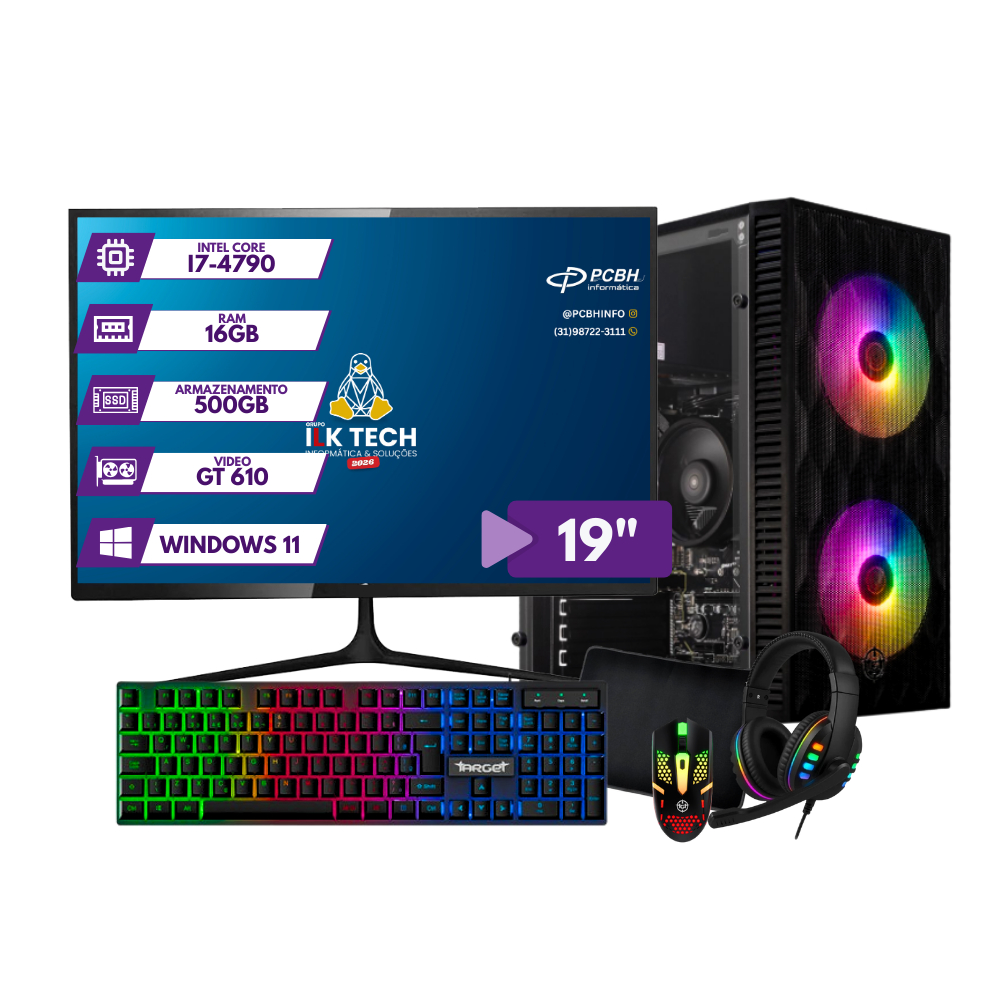 PC GAMER INTEL I7-4ª 3.6Ghz (OCTA-CORE ) / 16GB RAM / 500GB / GT610 2GB ...