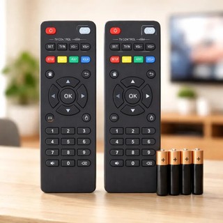 Kit Controle Remoto Compatíveis C/ Tv Box Pro 4k + Pilhas Botões ...