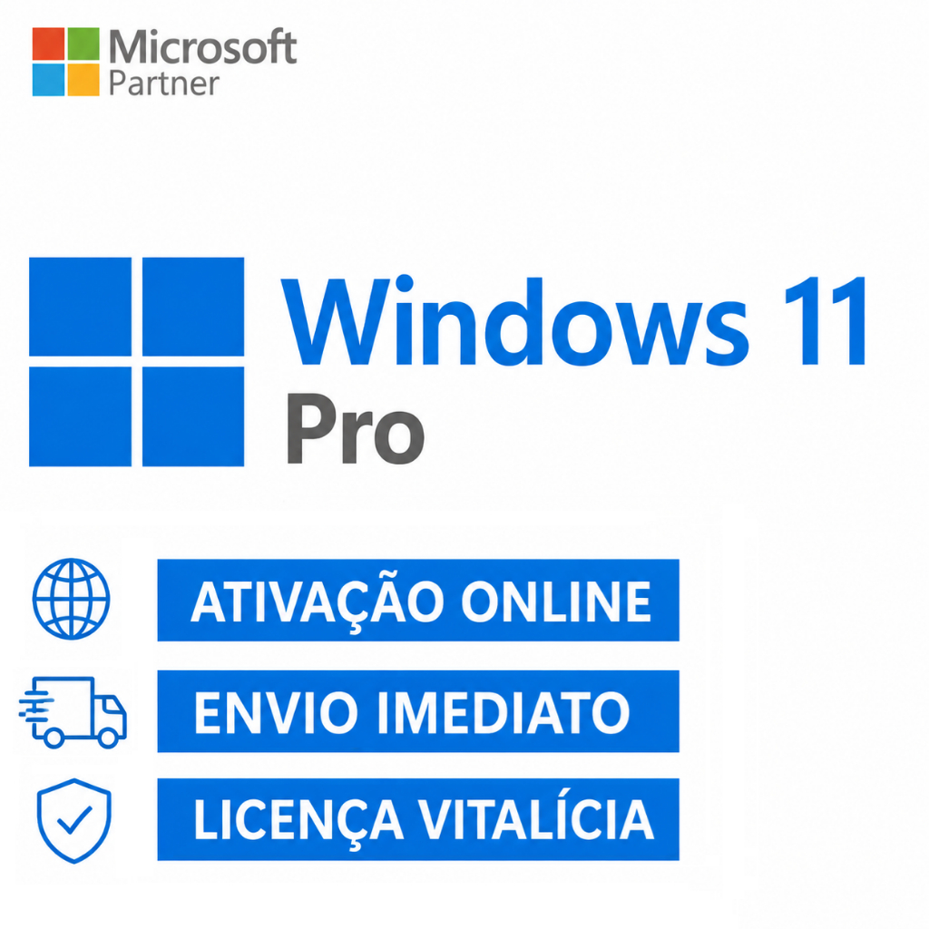 Windows 11 Pro - Licença Original Vitalícia Para PC E Notebook Envio ...