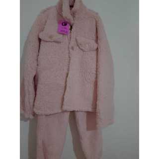 conjunto teddy infantil inverno 2 pecas rosa bebe tamanho (GG) | Shopee ...
