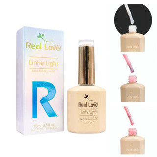 Base em Gel em Cores Para Unhas Em Gel Uv/Led 15ml - Real Love | Shopee ...