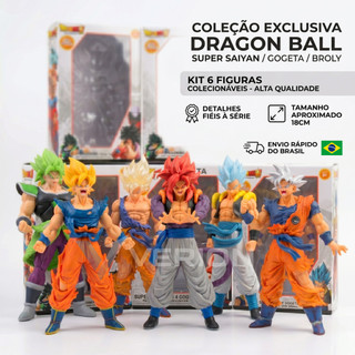 Action Figure Dragon Ball Goku Vegeta Broly 18cm Boneco Colecionável ...