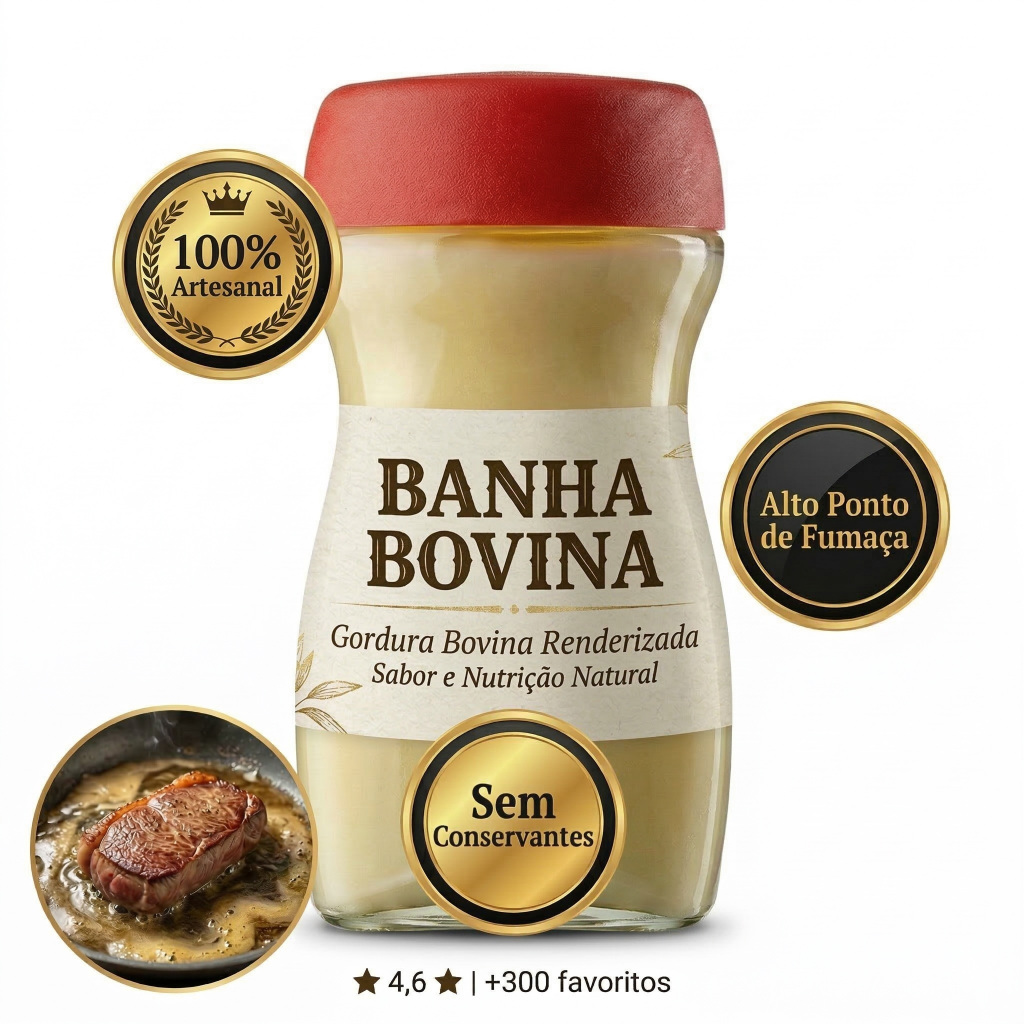 Beef Tallow 650g – Banha Bovina Premium Artesanal | Ouro Líquido da ...