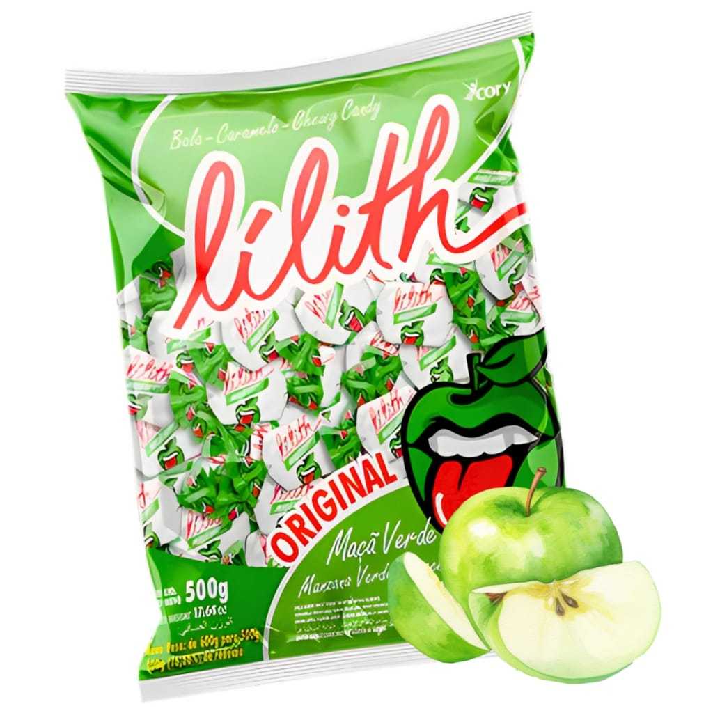 Bala Lilith Maça verde 500g | Shopee Brasil