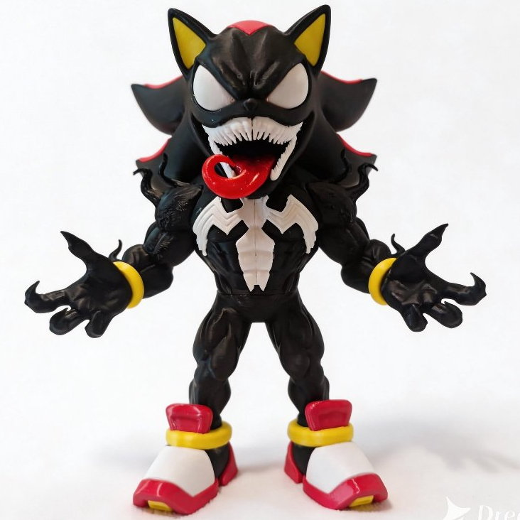 Shadow + Venom Boneco Decorativo Colecionável Action Figure 20 cm Sonic ...