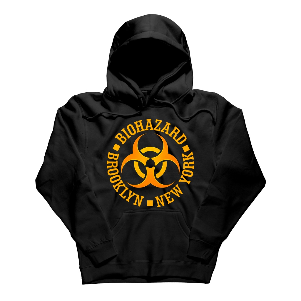 Moletom Canguru Banda Biohazard Brooklyn Estampado na Frente | Shopee ...