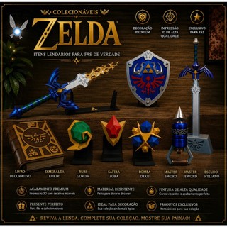 Master Sword de The Legend of Zelda - COLECIONÁVEL ZELDA 🏹 | Shopee Brasil