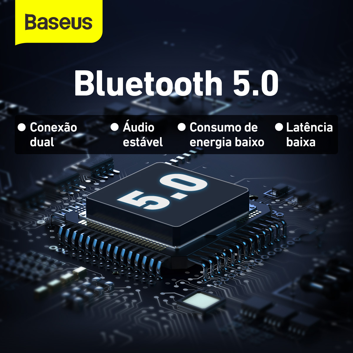 Baseus Fone de Ouvido Sem Fio Bluetooth 5.3 Bowie WM01- 25h de Bateria ...