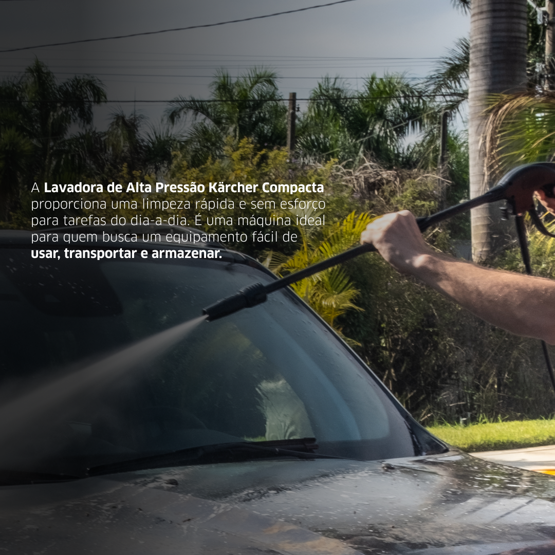 Lavadora de Alta pressão Kärcher Compacta 1500 PSI/Libras 1400W 300L/h com Aplicador de ...