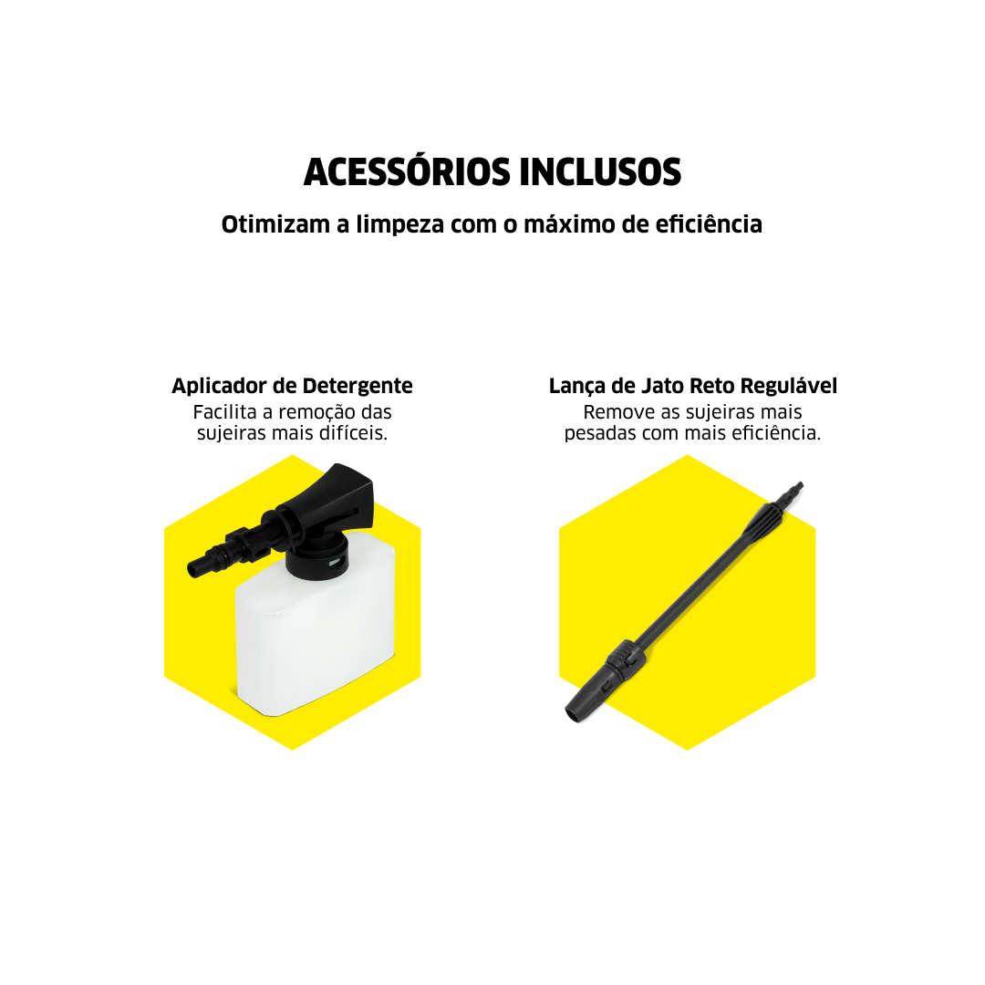 Lavadora de Alta pressão Kärcher Compacta 1500 PSI/Libras 1400W 300L/h com Aplicador de ...