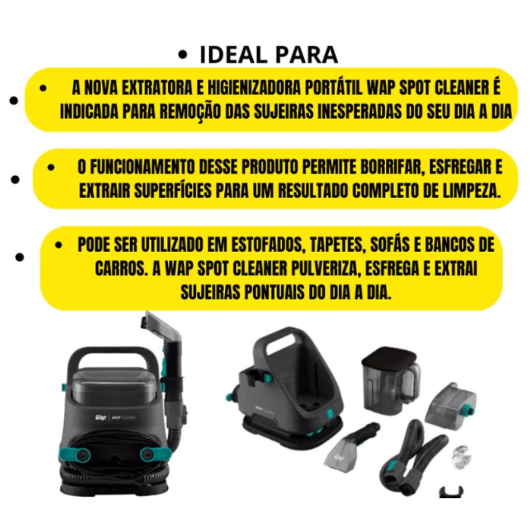 Extratora Portátil Spot Cleaner 3 em 1 1600W 220V - WAP | Shopee Brasil