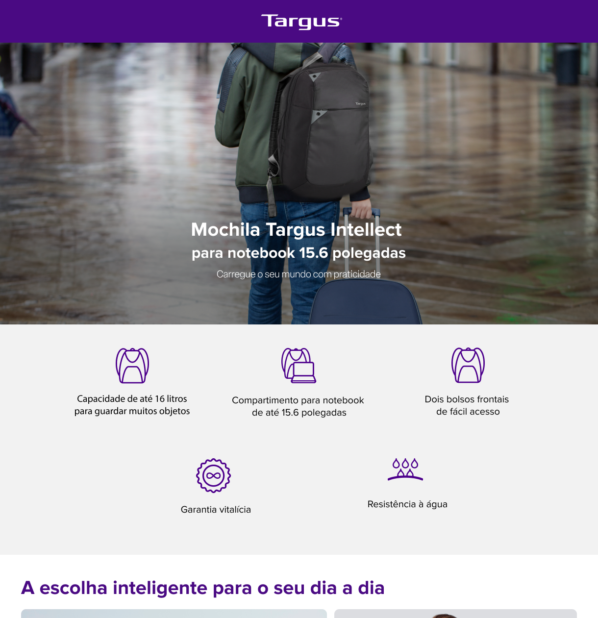 Mochila Intellect Para Notebook 15.6 Targus - TBB565 | Shopee Brasil