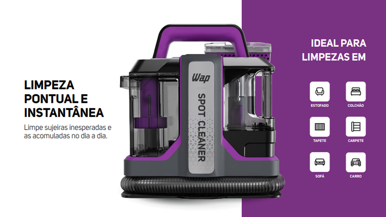 Extratora De Sujeira Wap Spot Cleaner W3 Portátil 1450w | Shopee Brasil