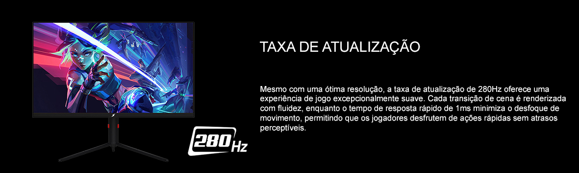 Monitor Gamer SuperFrame OverView, 27" Full HD IPS 1ms 280Hz | Shopee ...