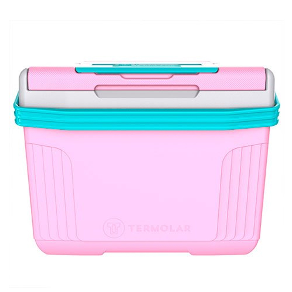 Caixa Cooler Térmico Pequeno 8 Litros Rosa Cabe Ate 12 Latas Termolar ...