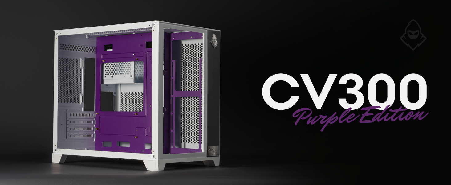GABINETE GAMER MANCER CV300 PURPLE EDITION, MID-TOWER, LATERAL DE VIDRO ...
