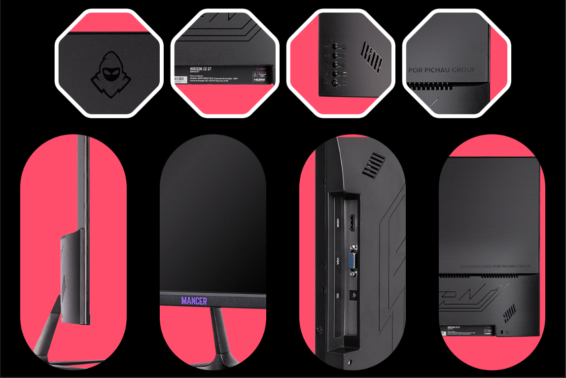 Monitor Gamer Mancer Horizon Z2, 27 Pol, VA, FHD, 100Hz, 1ms, HDMI/VGA ...