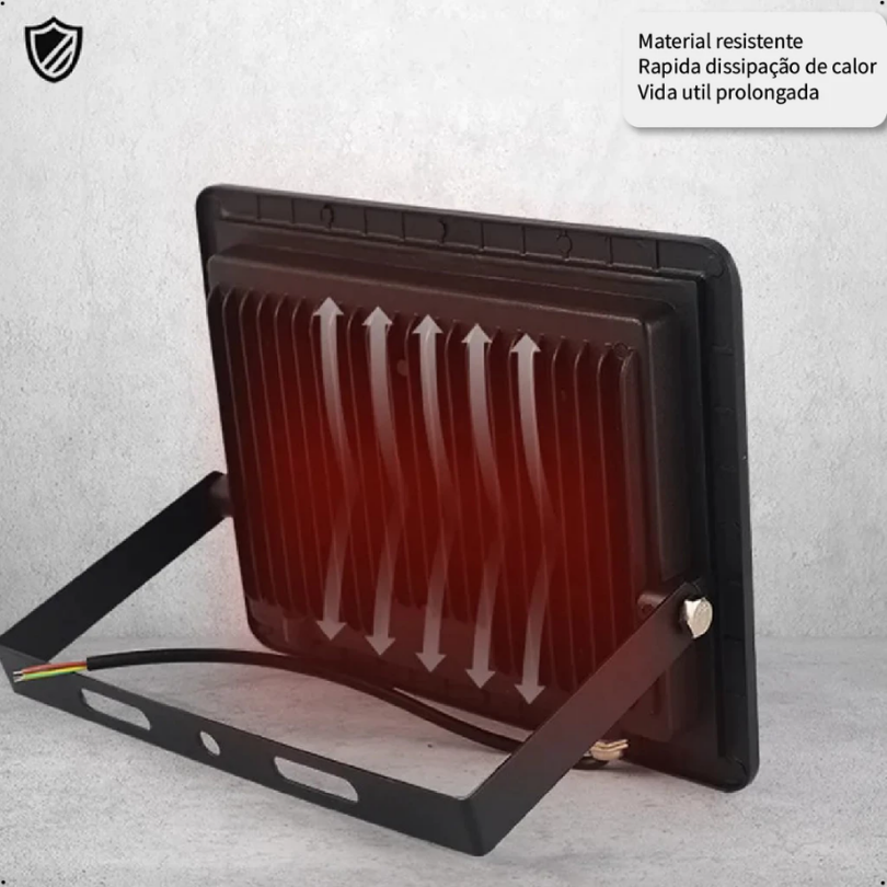 Kit 4 Holofote Refletor Led ECO Pro 500W Luz Fria IP65 | Luz Econômica | Para Jardim | Shopee Brasil