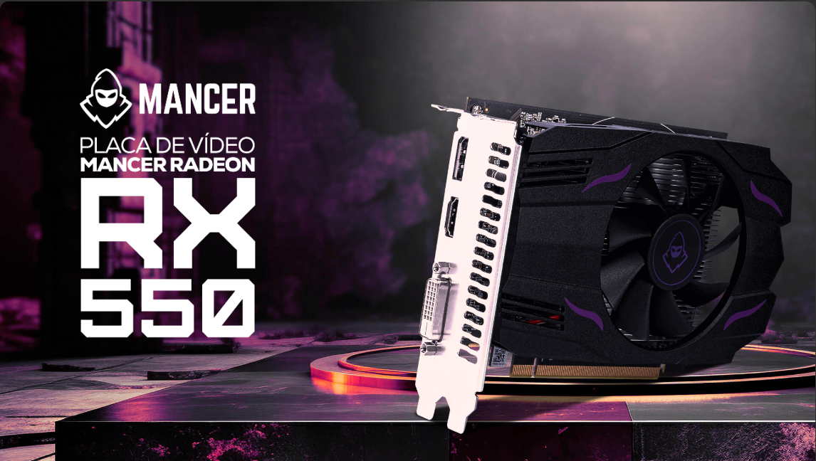 Placa de Video Mancer Radeon RX 550, 4GB, GDDR5, 128-bit, MCR-RX550 ...
